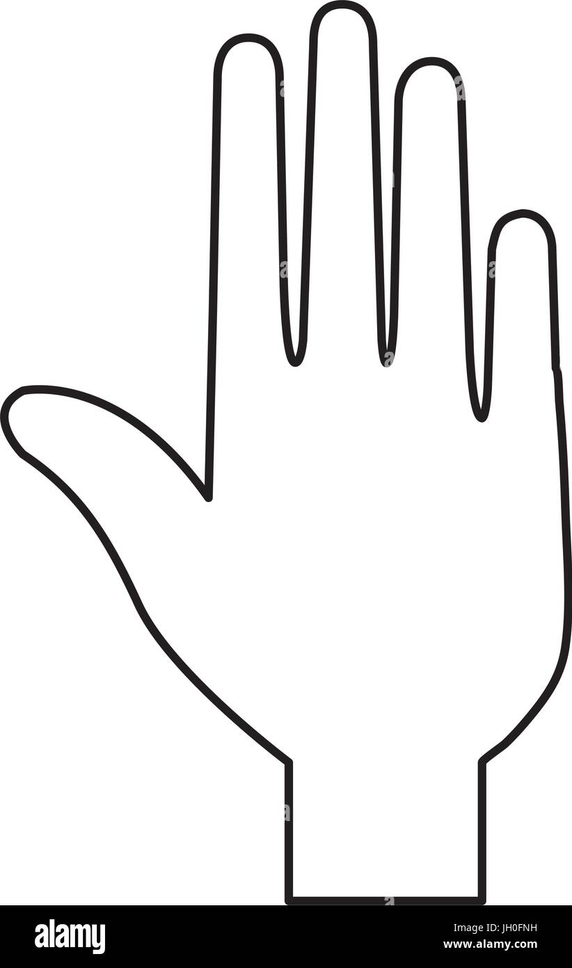 Hand Palm Outline