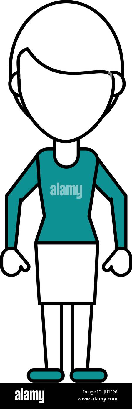 standing woman vector illustration Stock Vector Image & Art - Alamy