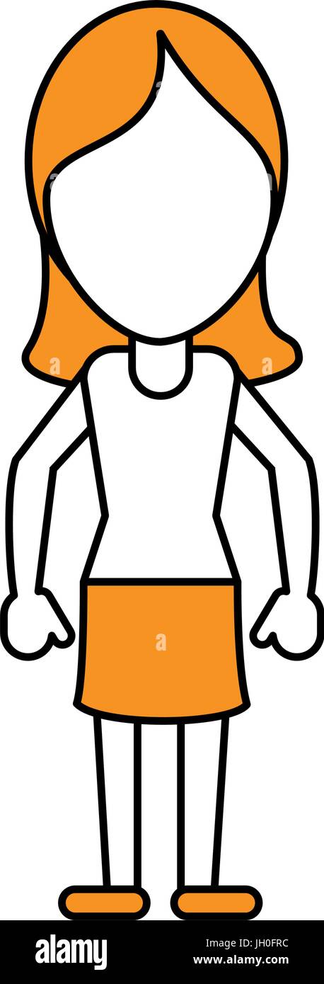 standing woman vector illustration Stock Vector Image & Art - Alamy