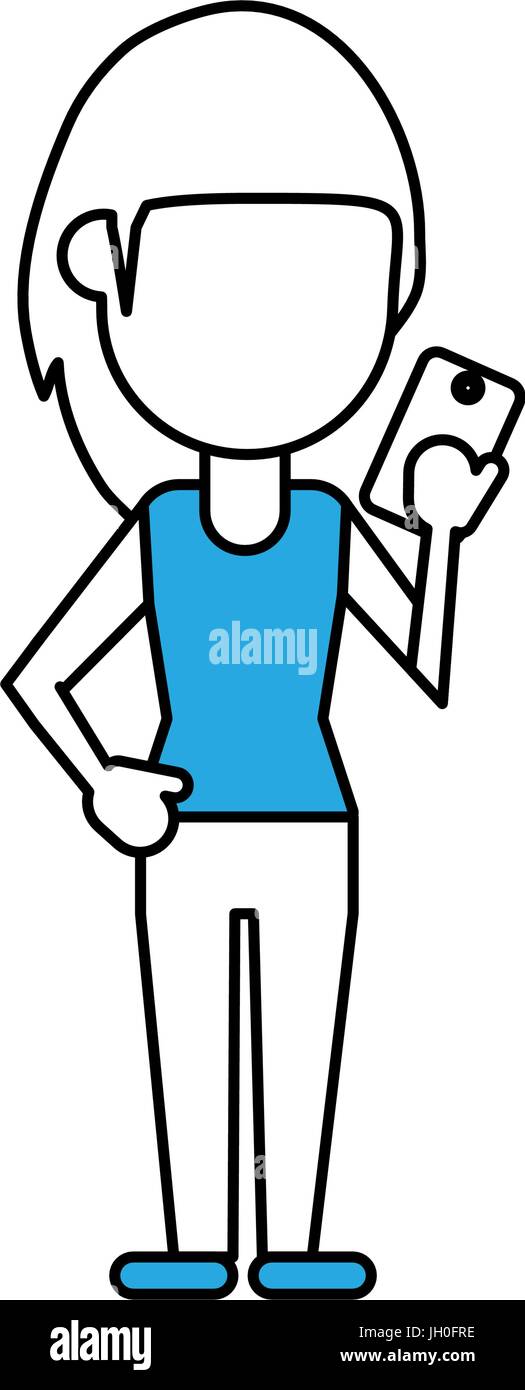 standing woman vector illustration Stock Vector Image & Art - Alamy