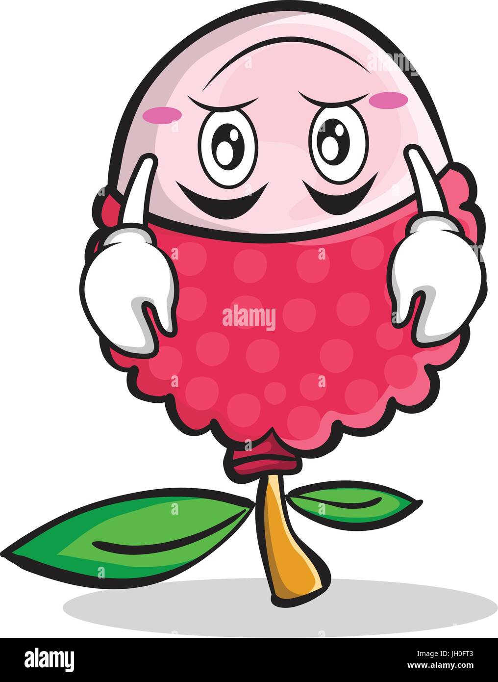 Upside down face lychee cartoon character style Stock Vector Image ...