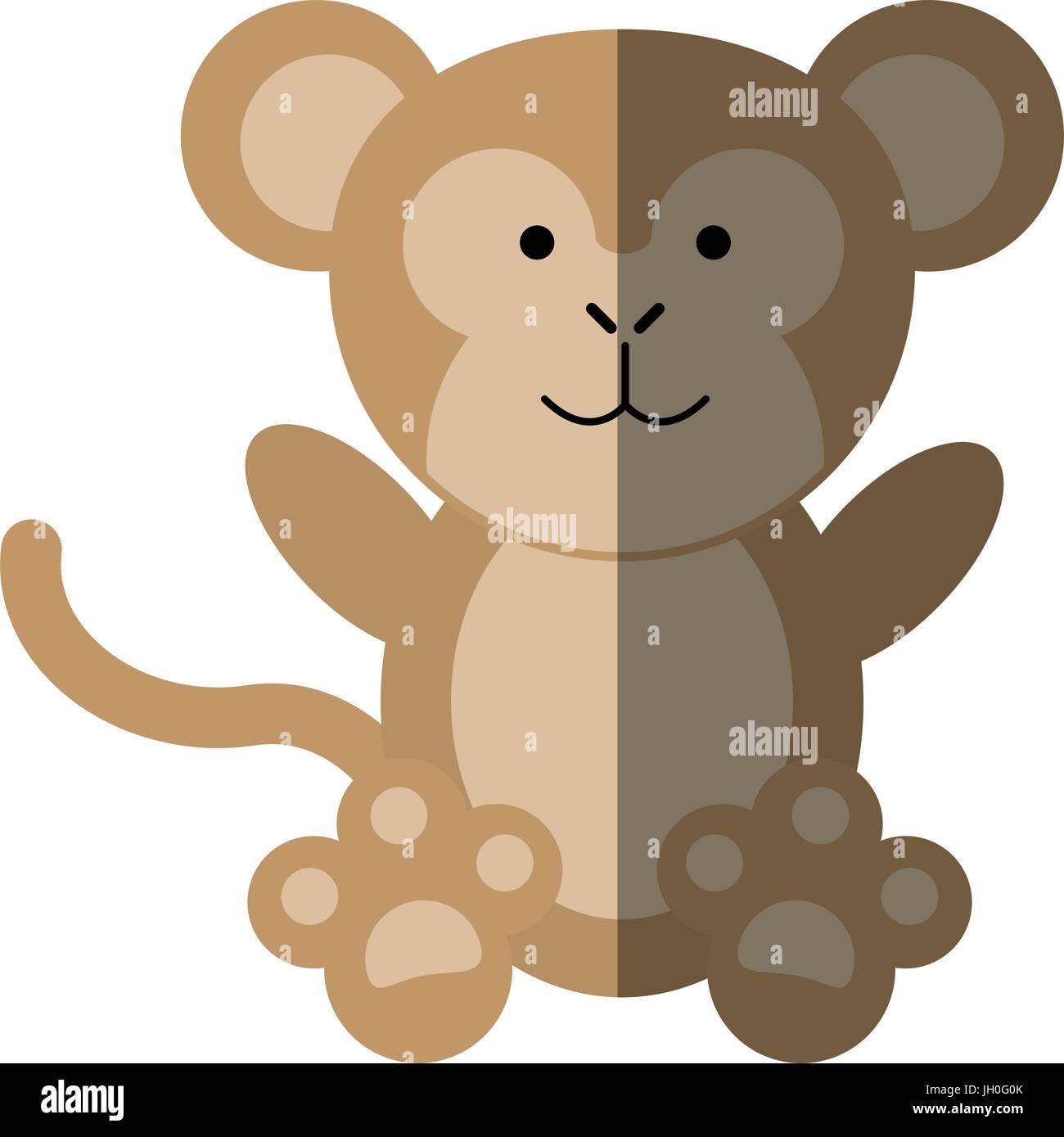 cute monkey or stuffed animal icon image Stock Vector Image & Art - Alamy