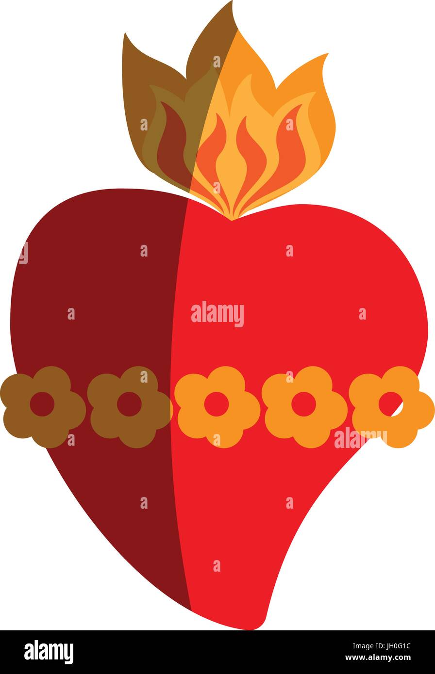 Mystical sacred heart symbol Stock Vector Images - Alamy