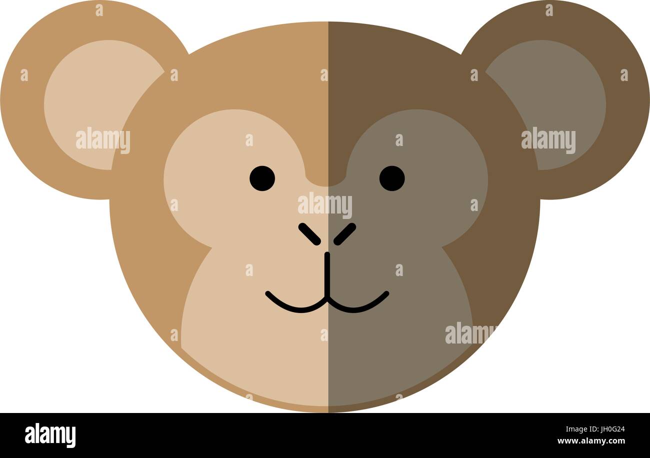 cute monkey or stuffed animal icon image Stock Vector Image & Art - Alamy