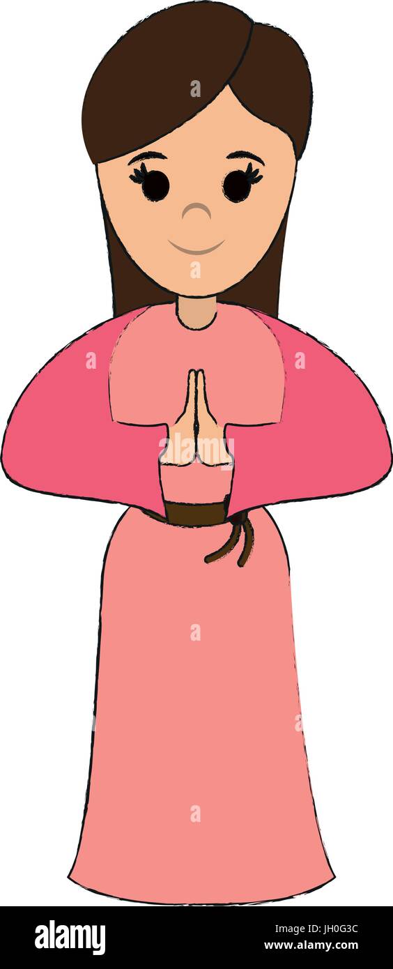 woman wearing tunic cute cartoon icon image Stock Vector Image & Art ...