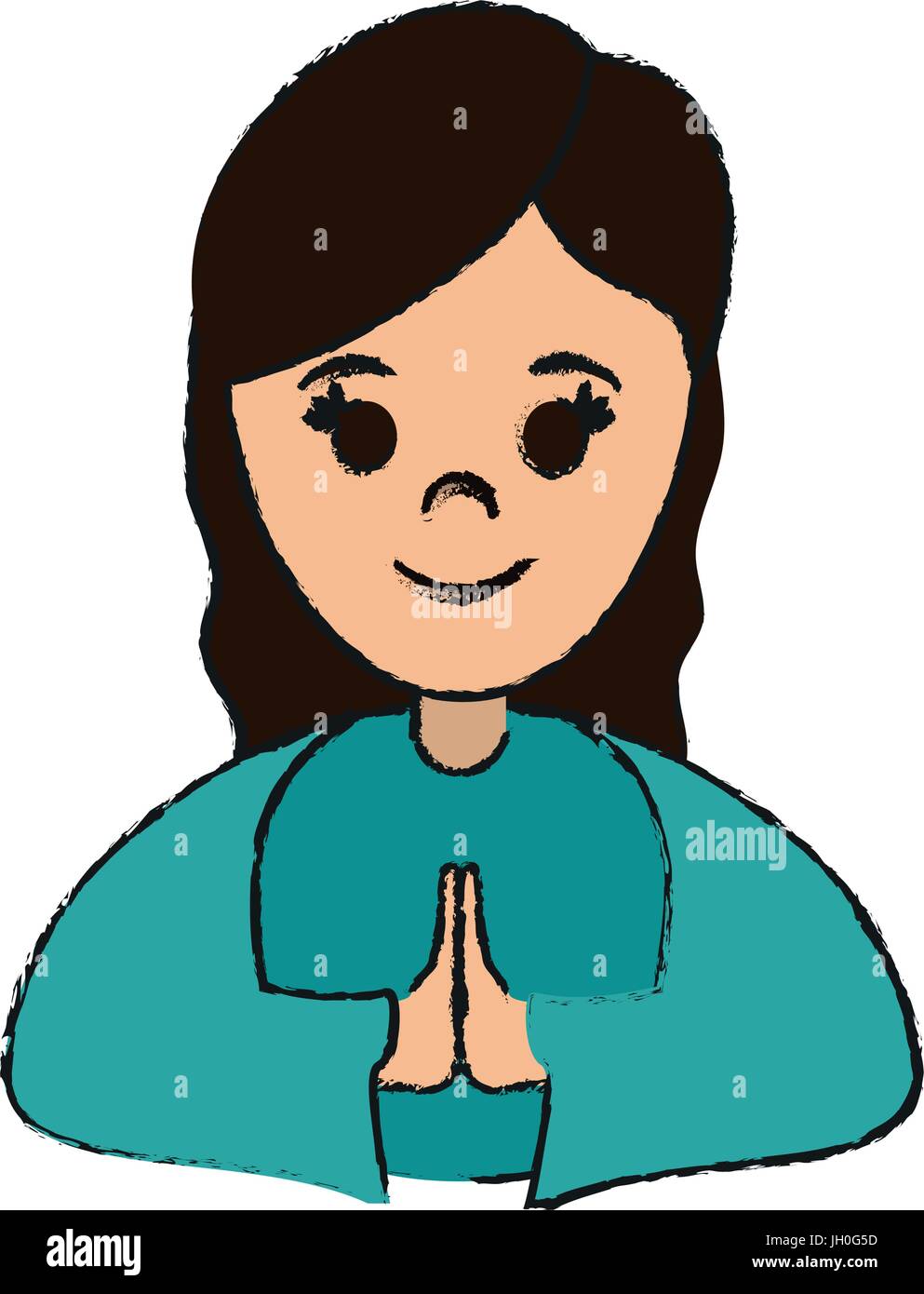 Pray model Stock Vector Images - Alamy