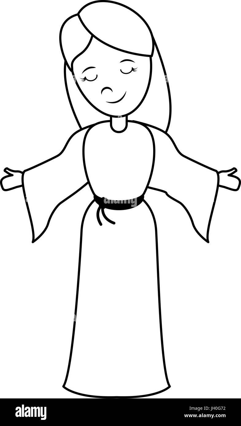 woman wearing tunic cute cartoon icon image Stock Vector Image & Art ...