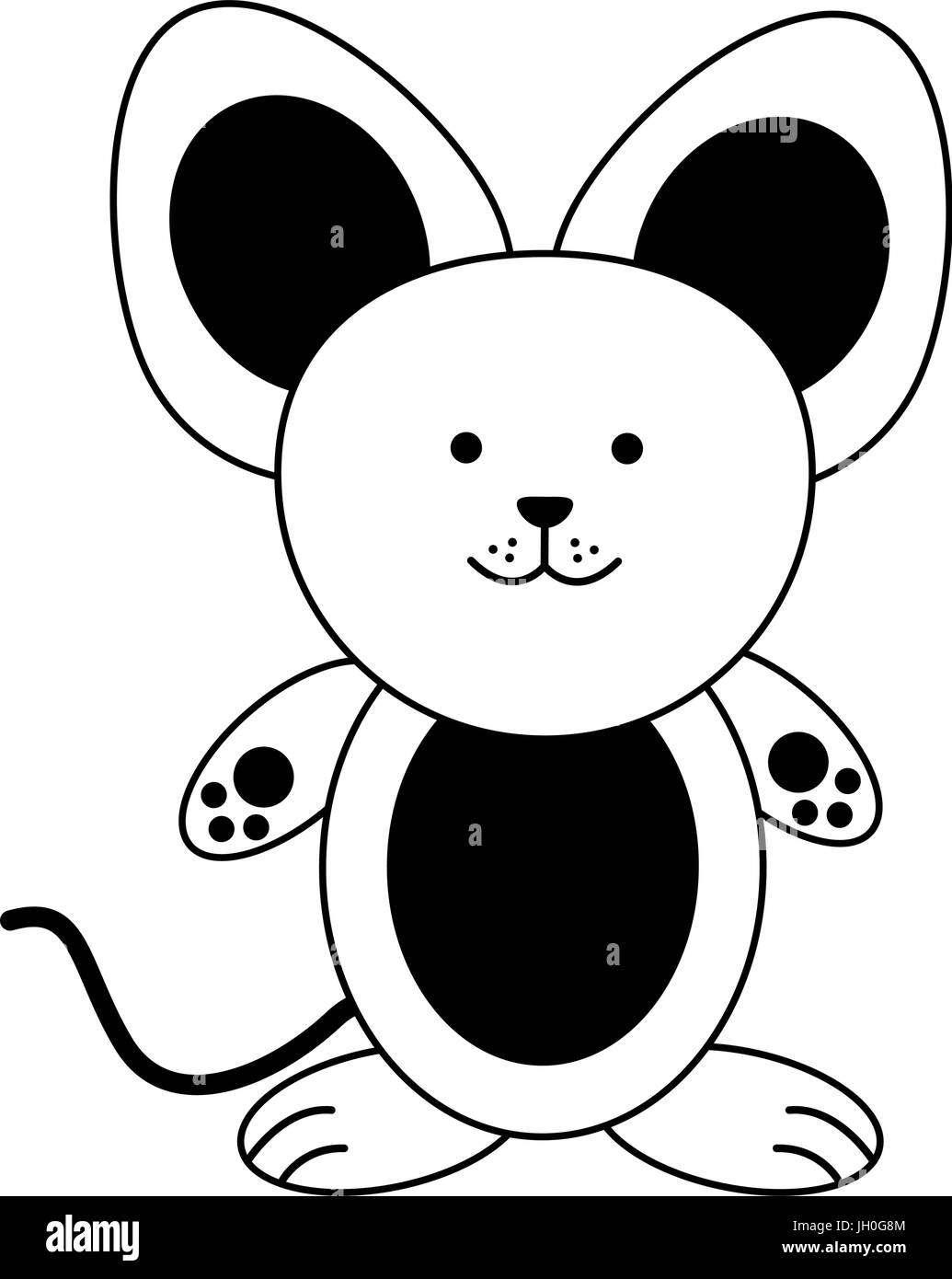 mouse or stuffed cute animal icon image Stock Vector Image & Art - Alamy