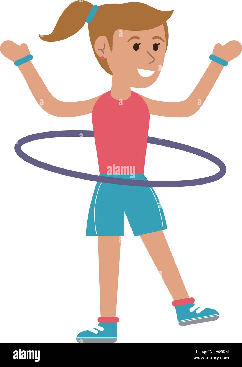 Hoola hoop motion Stock Vector Images - Alamy