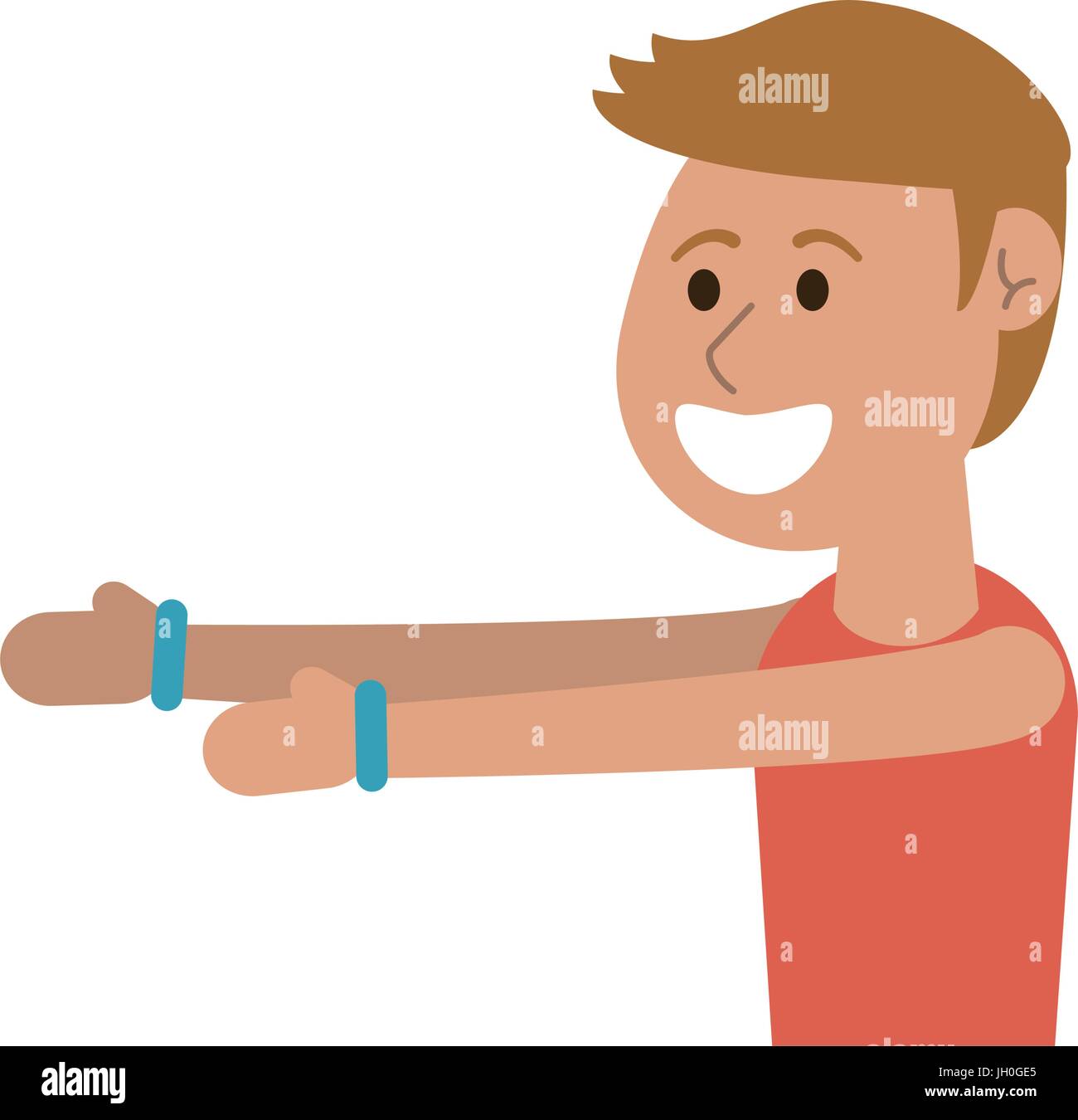 happy man smiling cartoon icon image Stock Vector Image & Art - Alamy