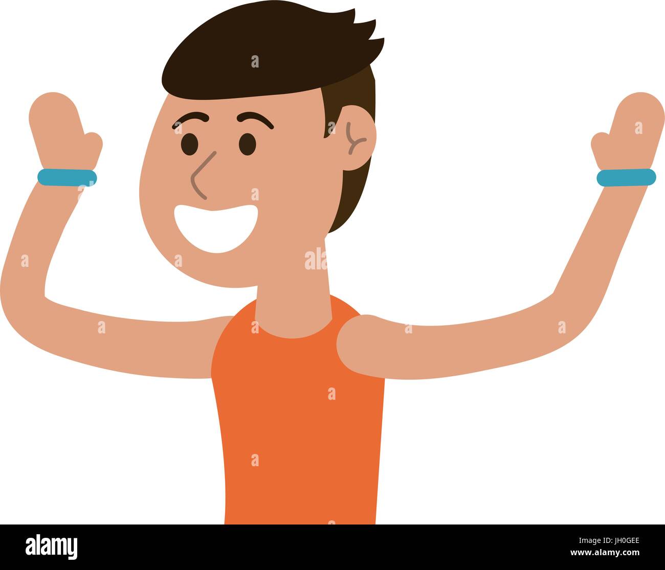 happy man smiling cartoon icon image Stock Vector Image & Art - Alamy