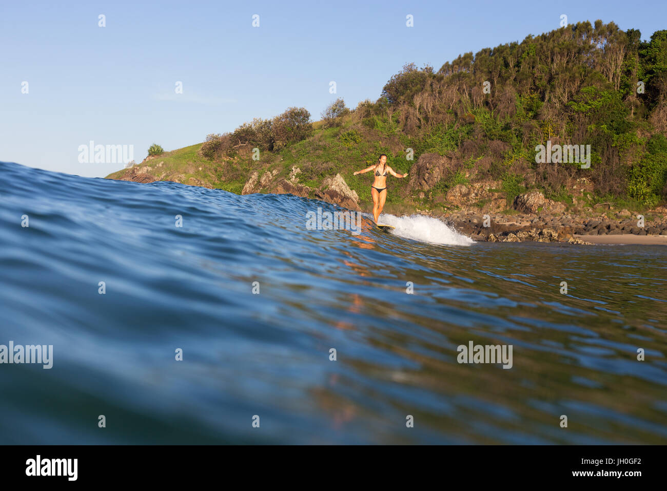 Nose riding surfboard hi-res stock photography and images - Alamy