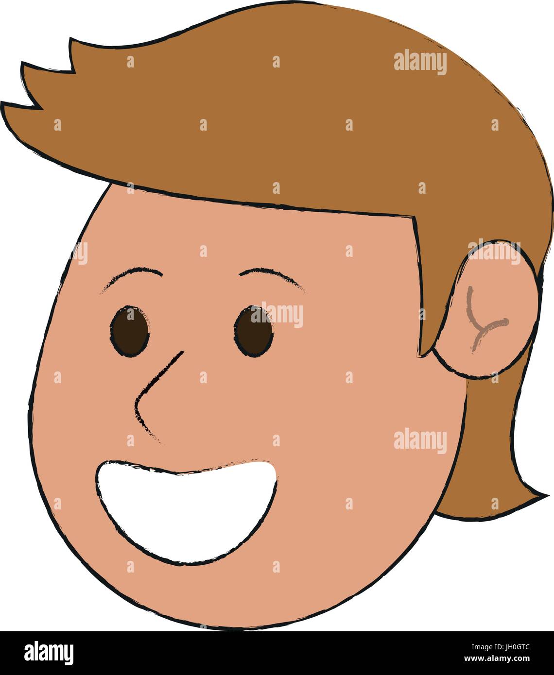 happy man smiling cartoon icon image Stock Vector Image & Art - Alamy