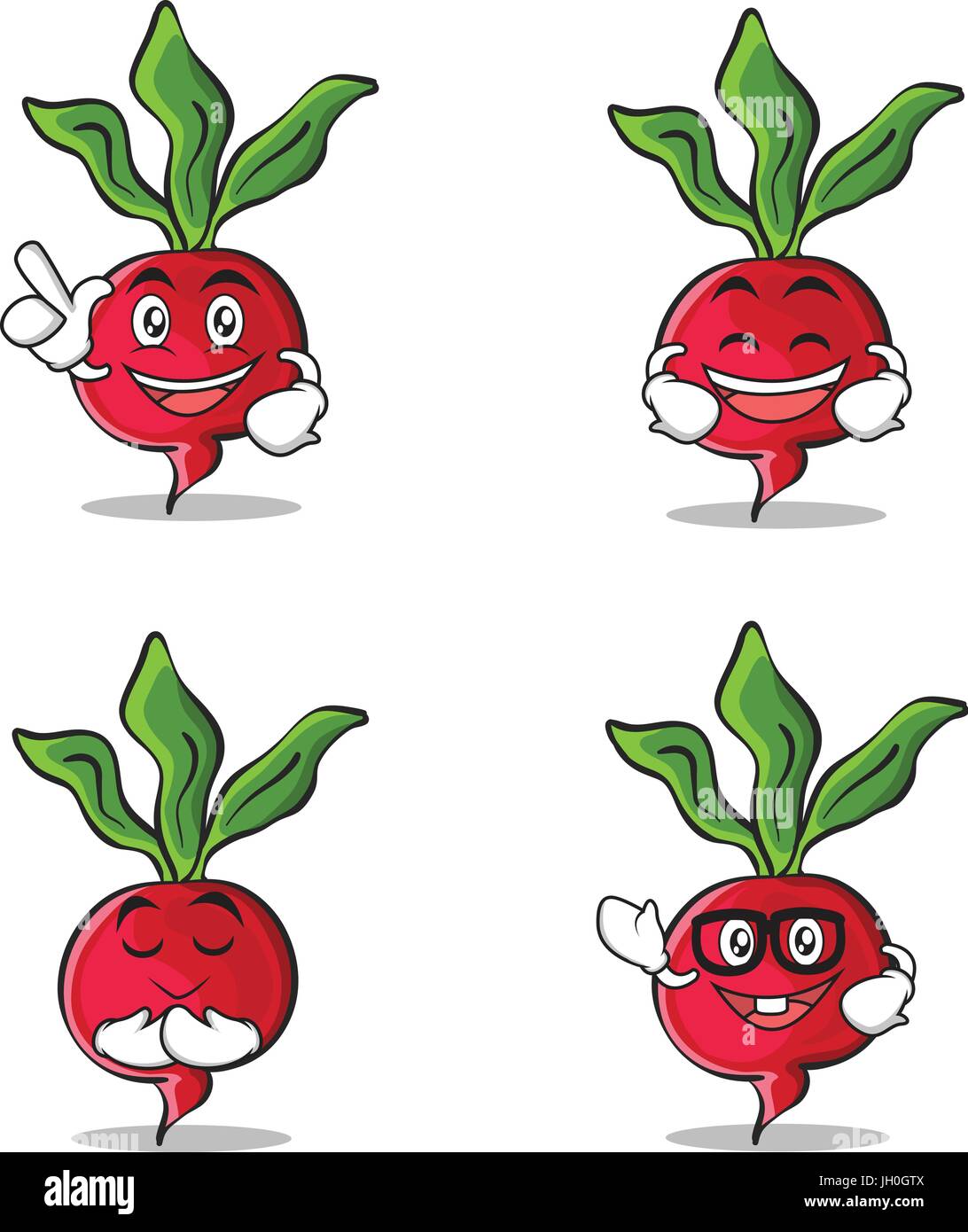 Radish character hi-res stock photography and images - Alamy