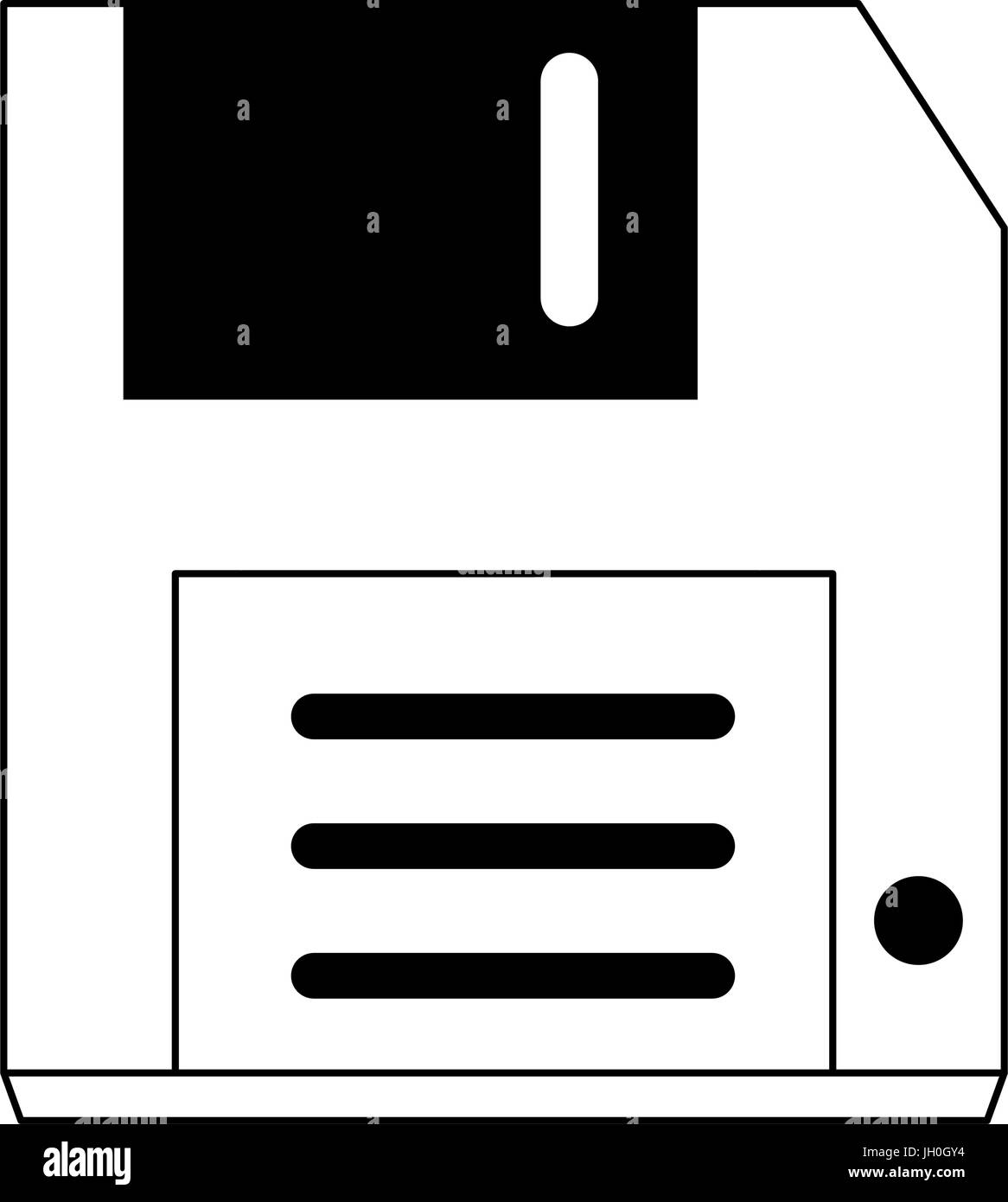 Floppy disk web icon Black and White Stock Photos & Images - Alamy