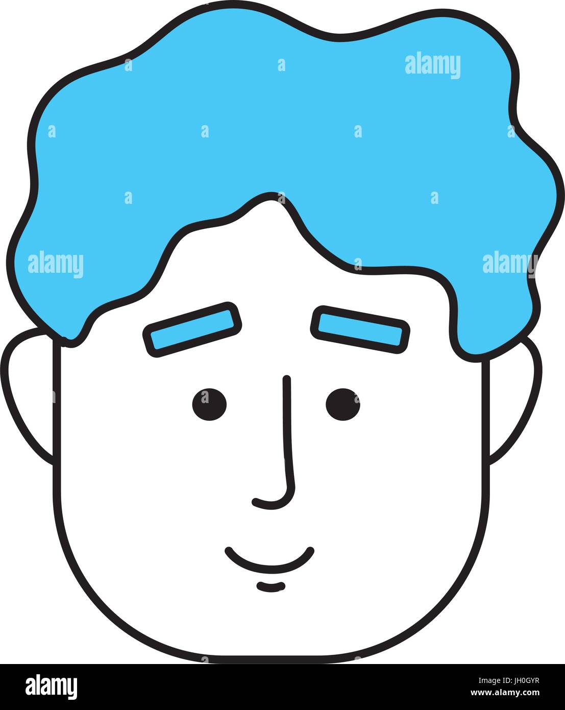 man face with hairstyle design Stock Vector Image & Art - Alamy