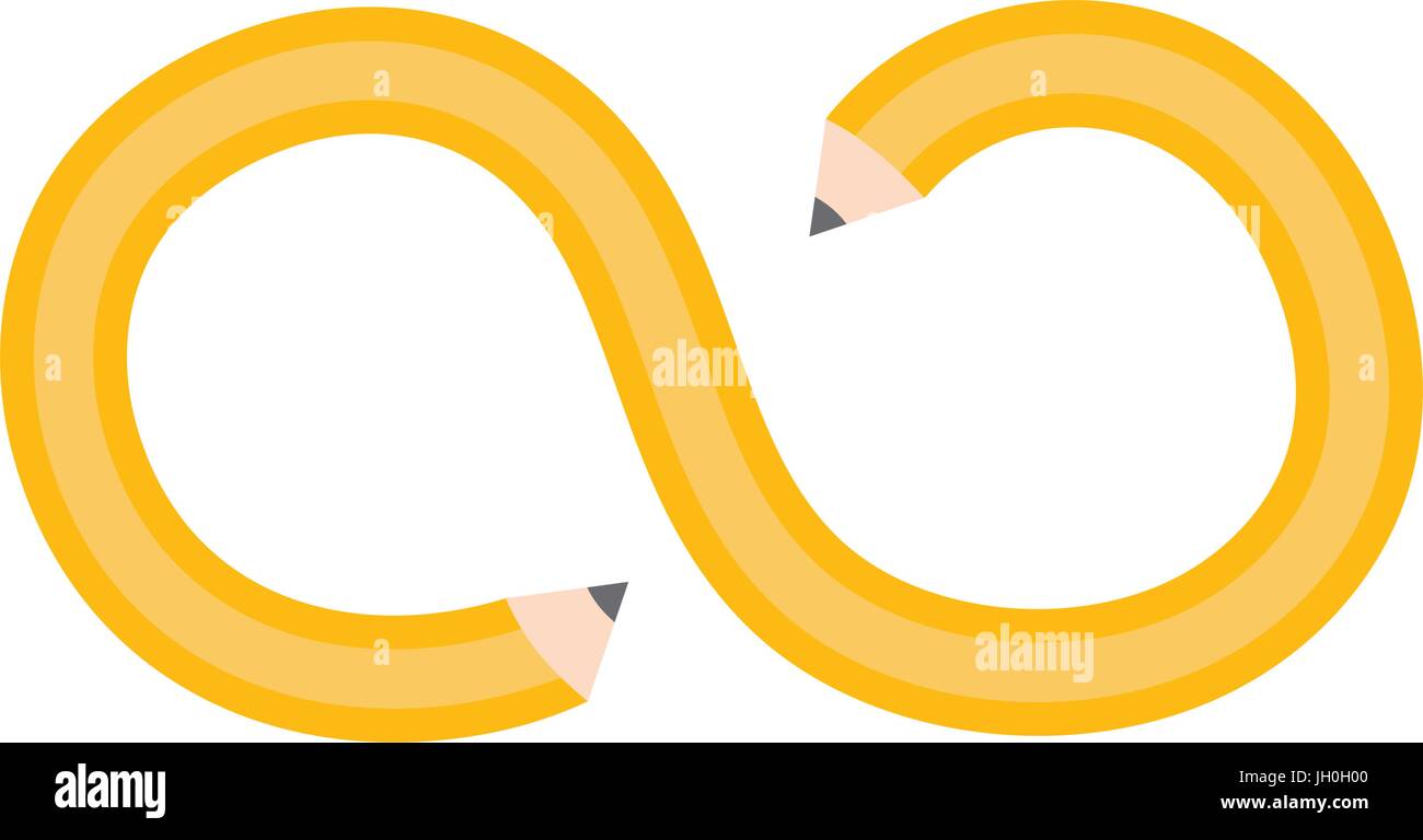 pencil with curves and double point Stock Vector Image & Art - Alamy