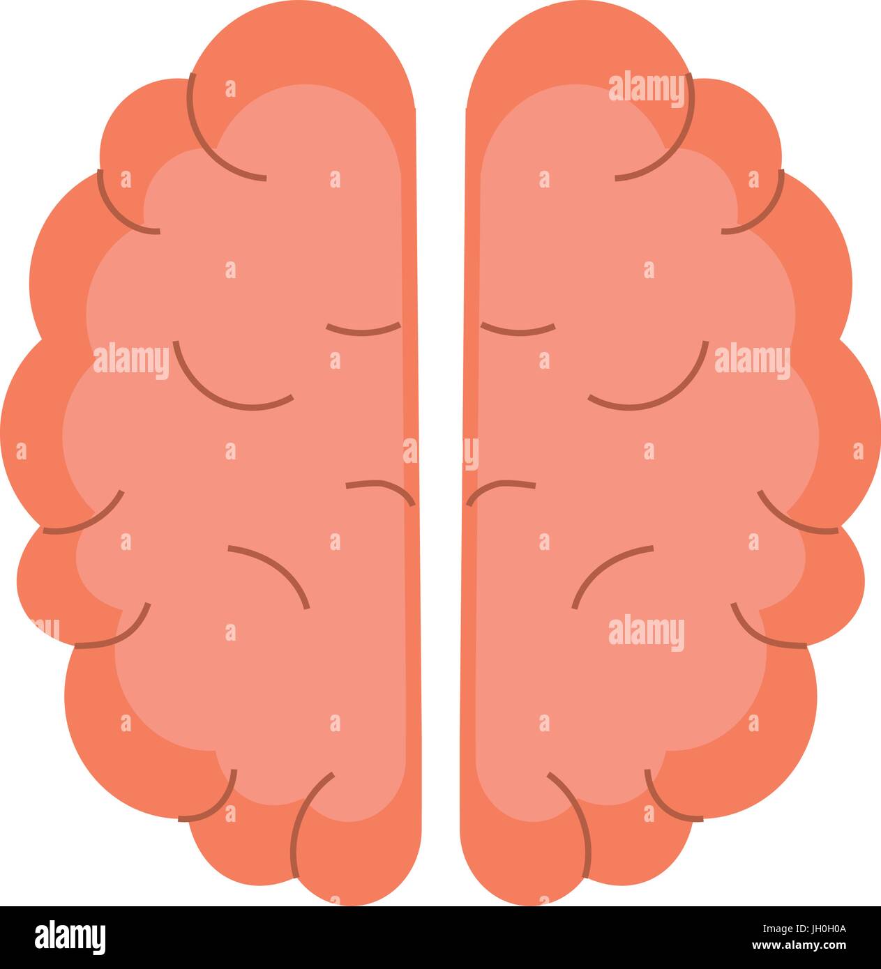 creative brain with idea over white background Stock Vector Image & Art ...