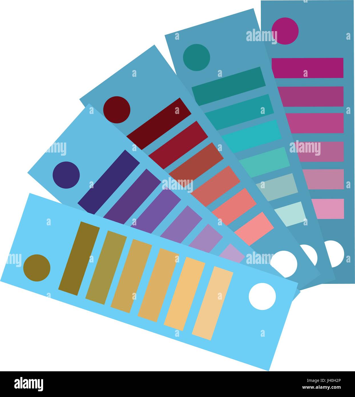 color palettes painted decoration design Stock Vector Image & Art - Alamy