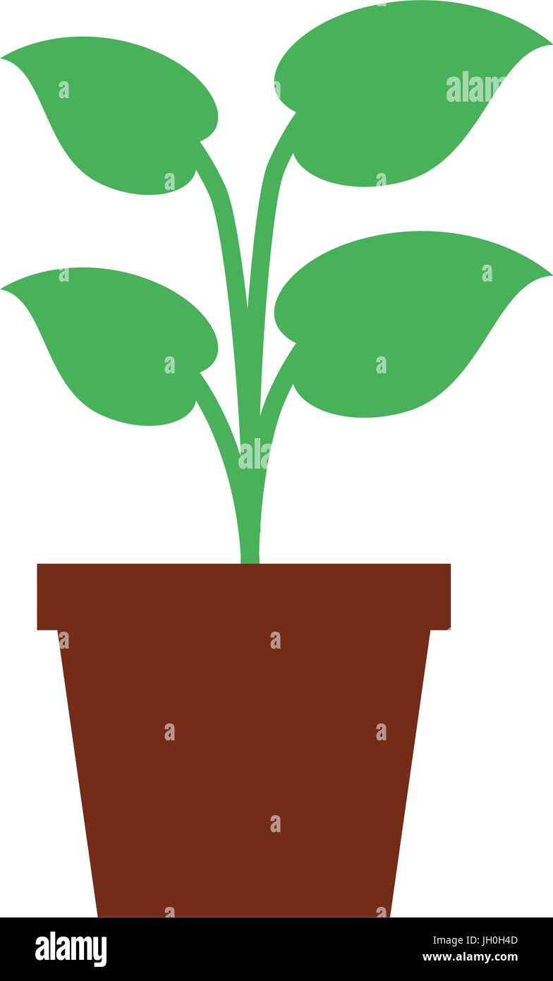 plant in pot icon image Stock Vector Image & Art - Alamy