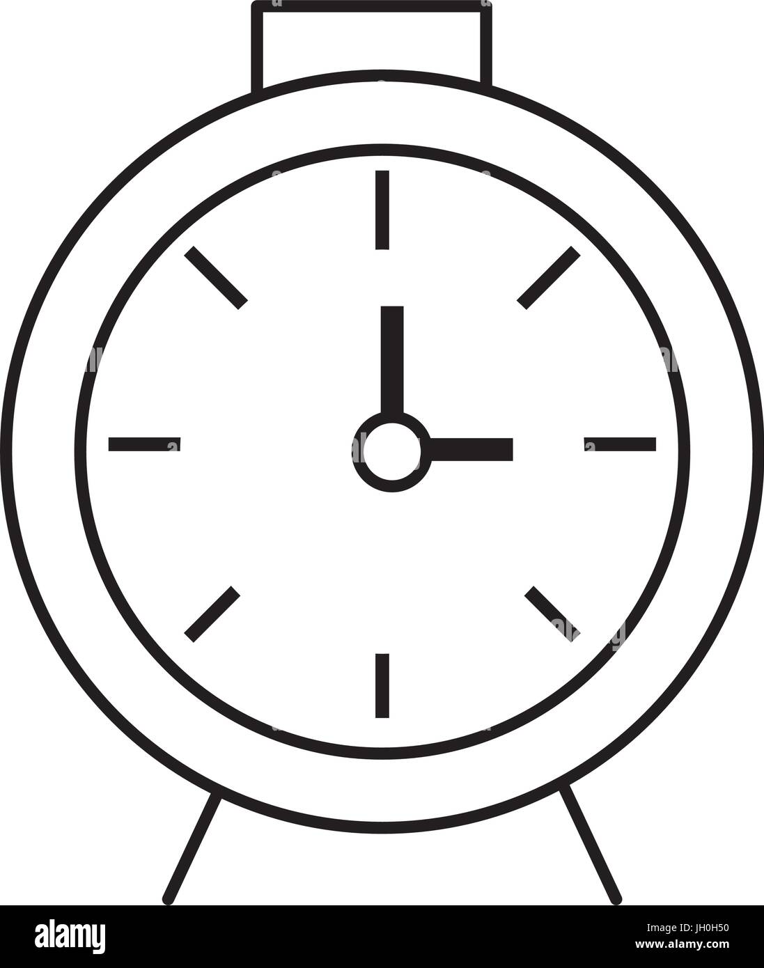line clock design to know the time Stock Vector Image & Art - Alamy