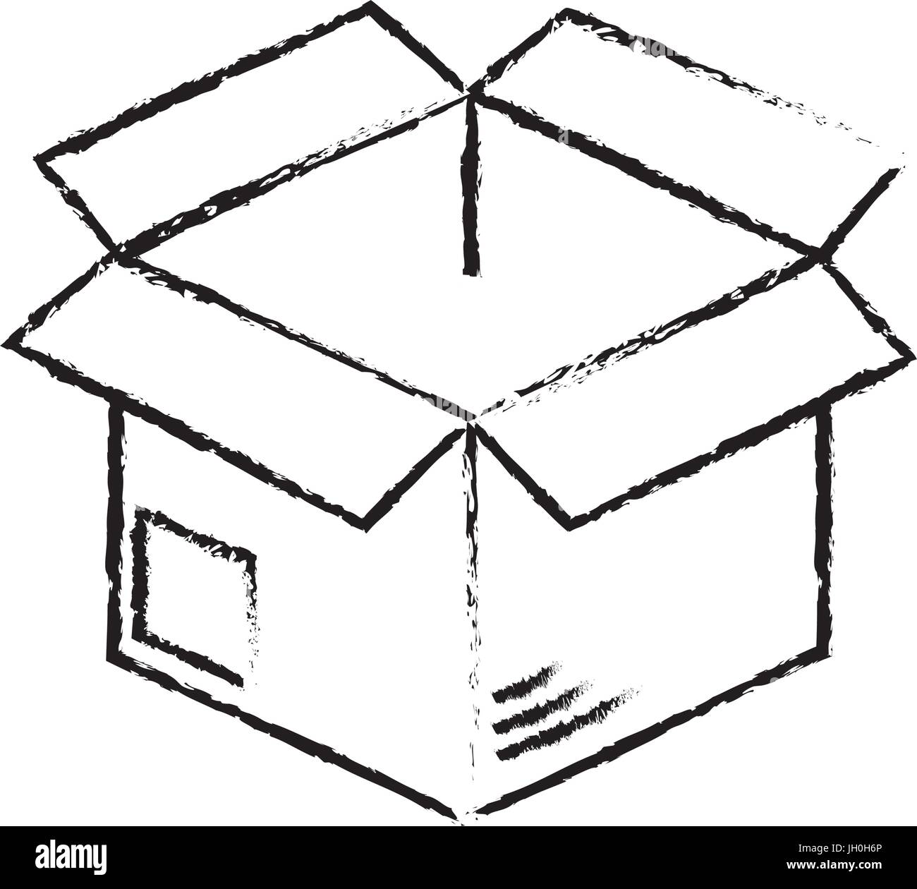 figure open box to delivery innovation Stock Vector Image & Art - Alamy