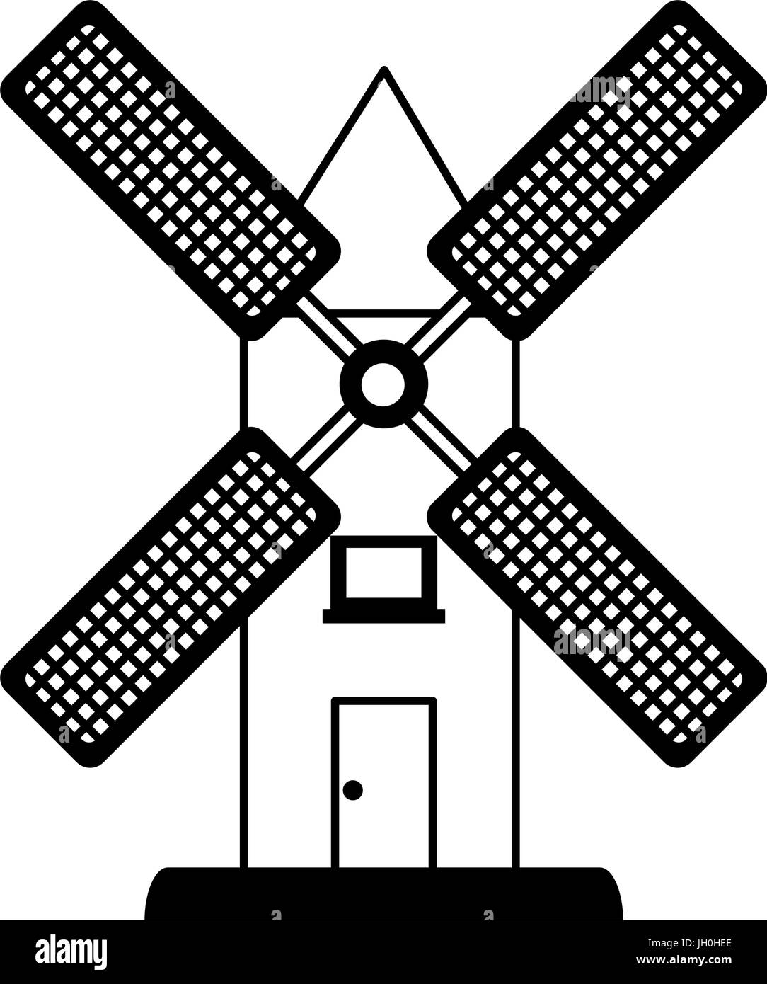 Ancient grain mill Black and White Stock Photos & Images - Alamy