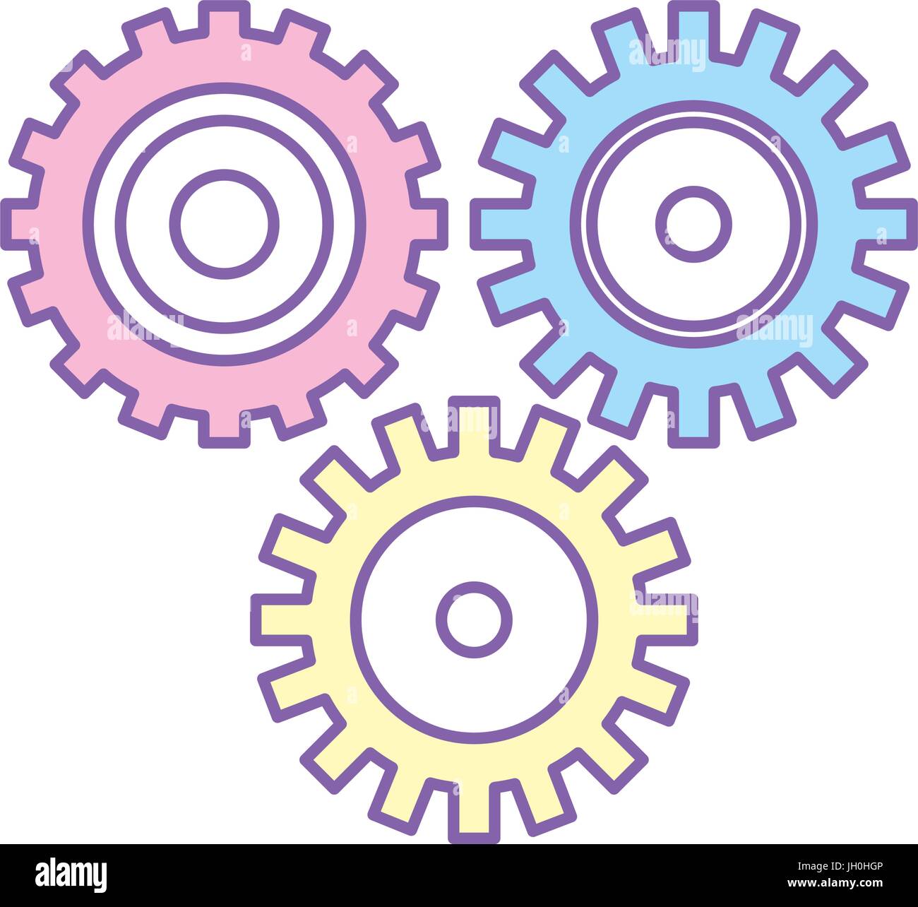 industry gears to process engineering Stock Vector Image & Art - Alamy