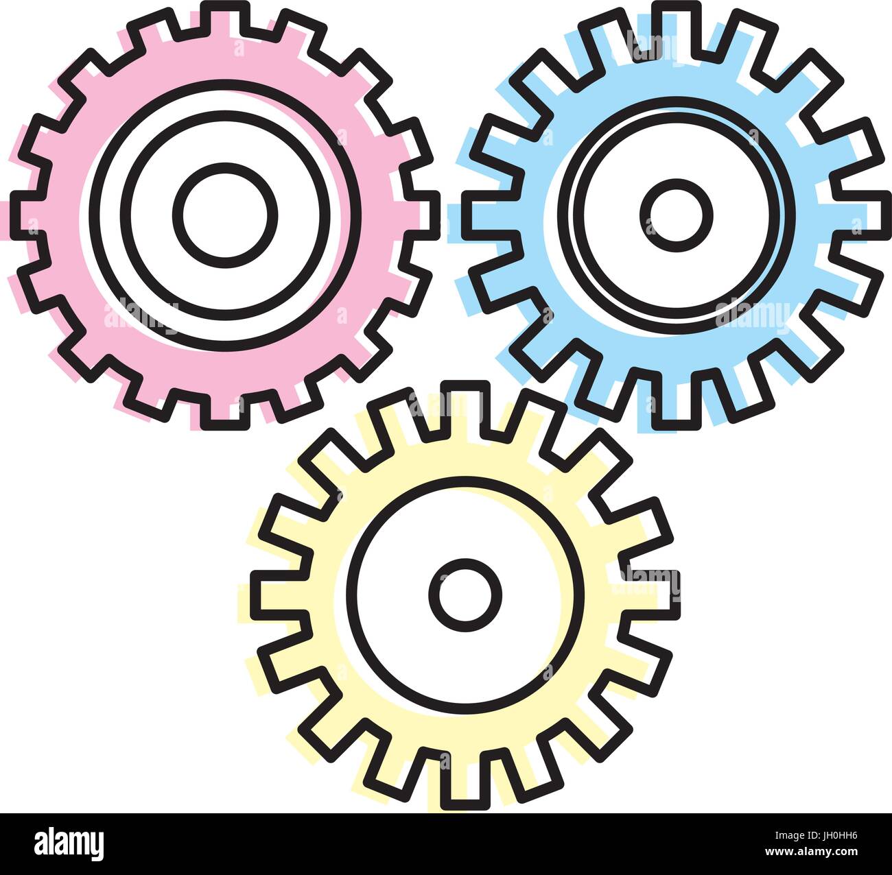industry gears to process engineering Stock Vector Image & Art - Alamy