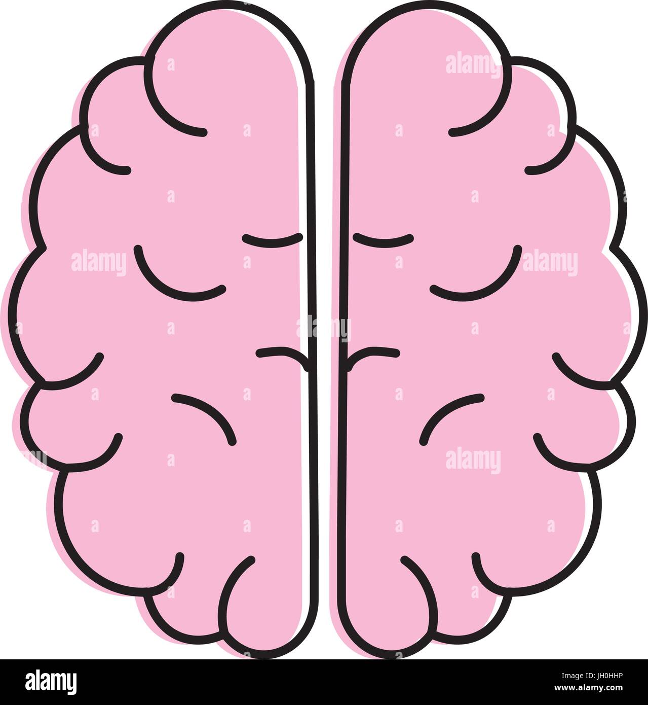 creative brain with idea over white background Stock Vector Image & Art ...