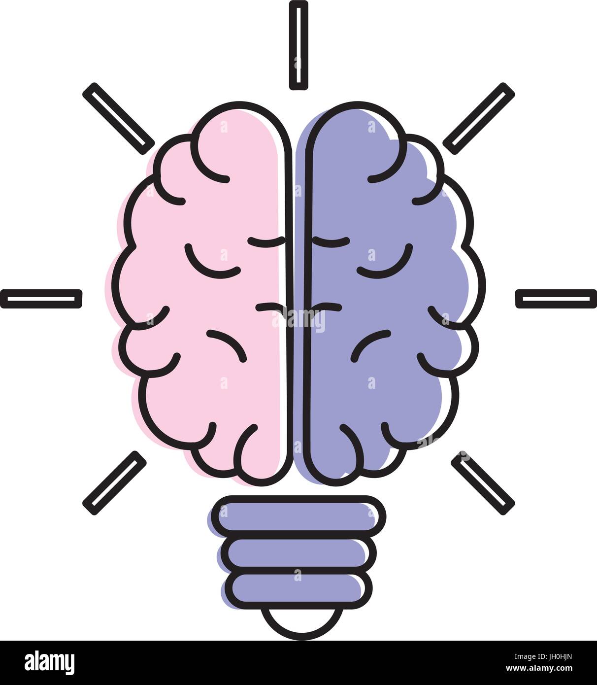 brain bulb to crative ideas solutions Stock Vector Image & Art - Alamy