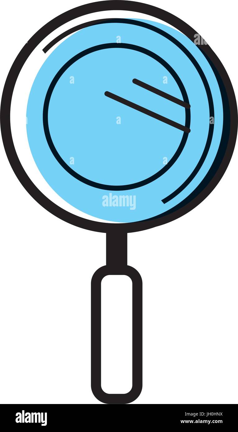 magnifying glass instrument to analyzing Stock Vector Image & Art - Alamy