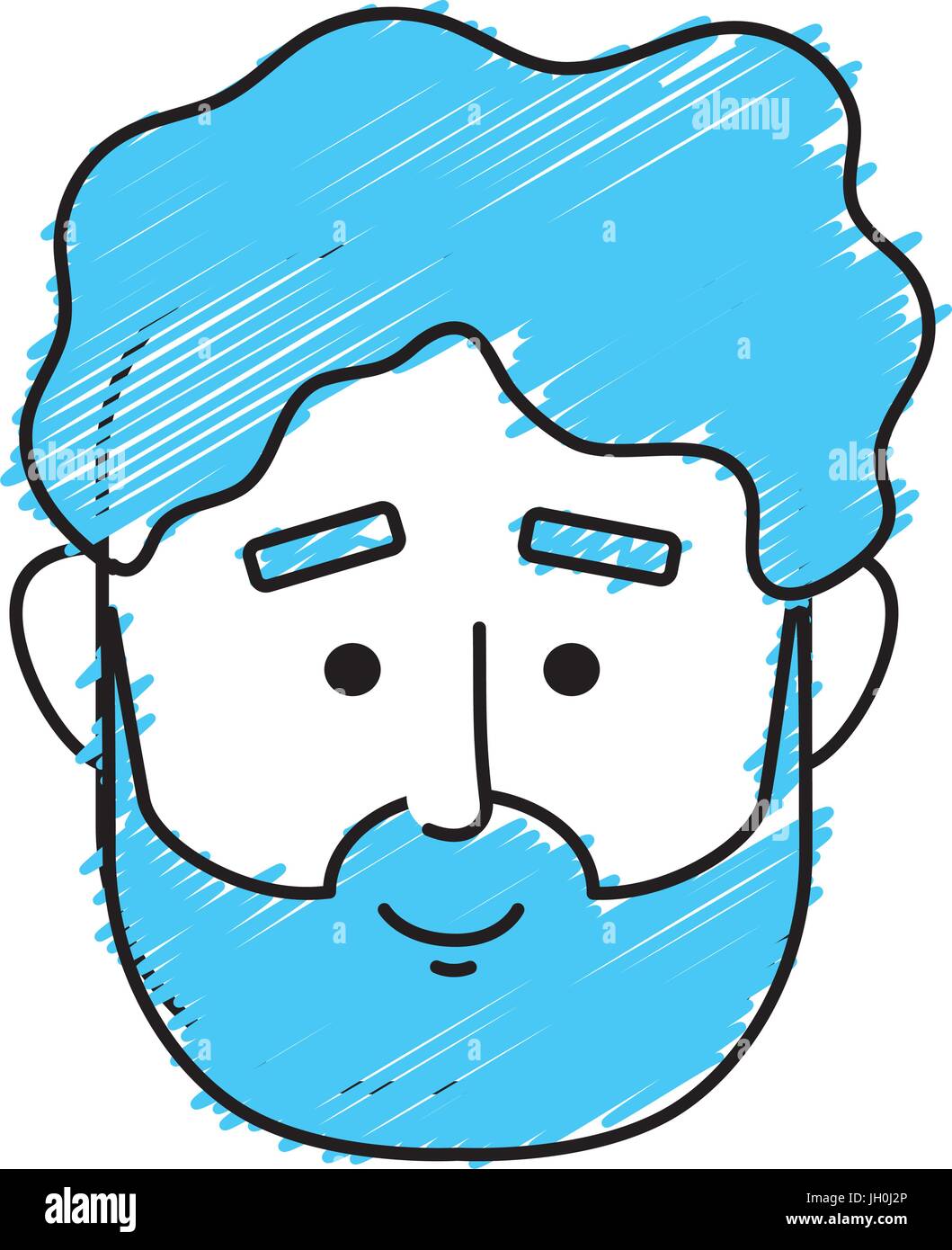 man face with hairstyle design Stock Vector Image & Art - Alamy