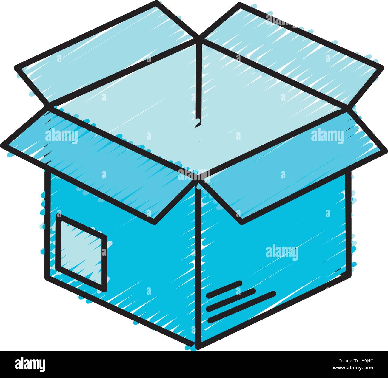 open box to delivery innovation Stock Vector Image & Art - Alamy