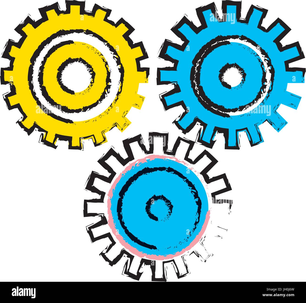 industry gears to process engineering Stock Vector Image & Art - Alamy