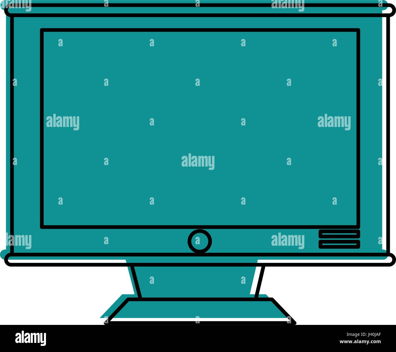 computer monitor with blank screen icon image Stock Vector Image & Art ...