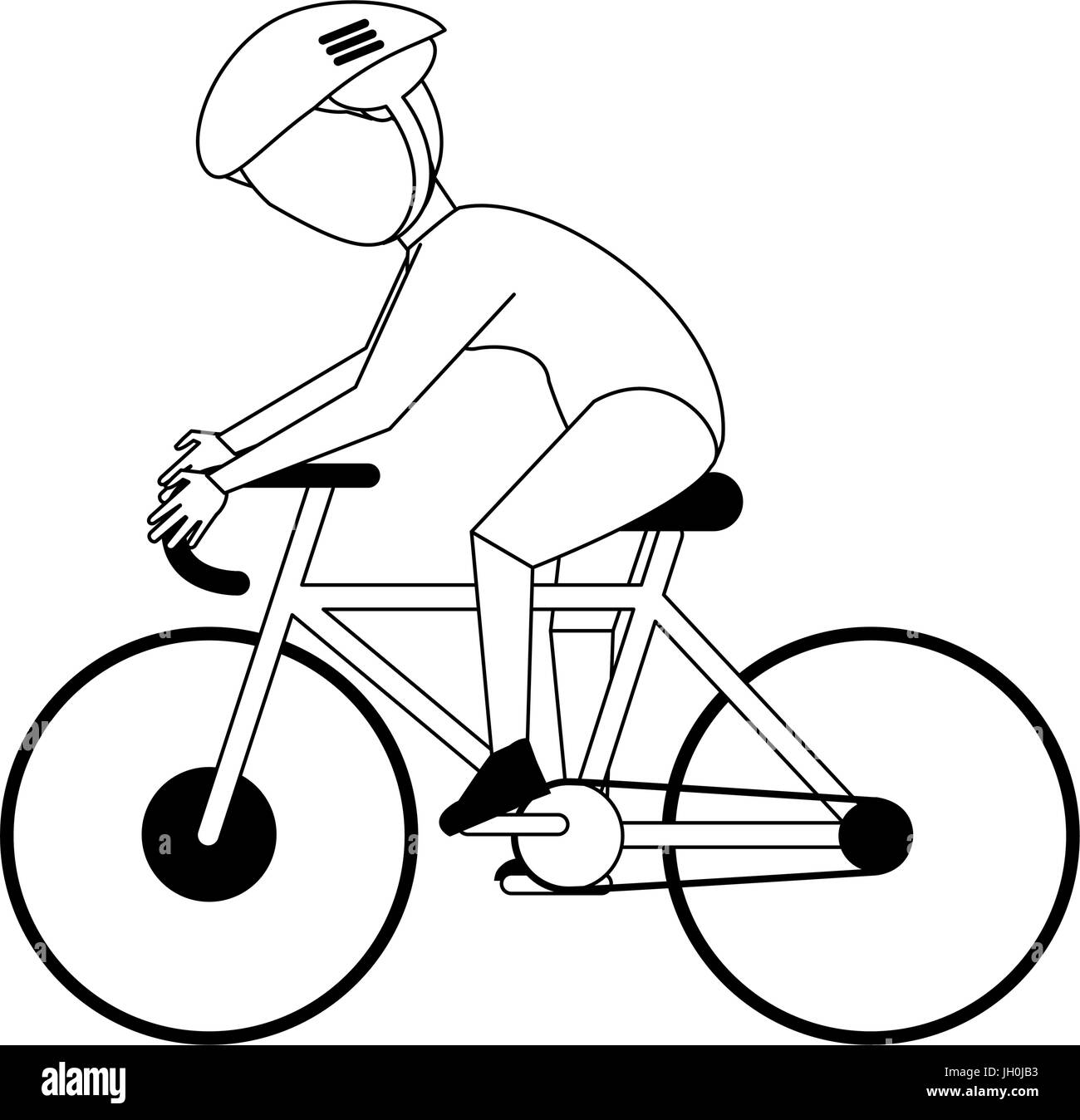 cyclist athlete sport avatar icon image Stock Vector Image & Art - Alamy