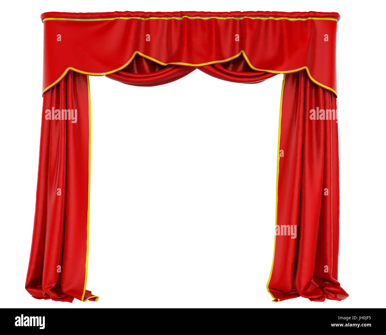Theatre Curtain Isolated Stock Photo - Alamy