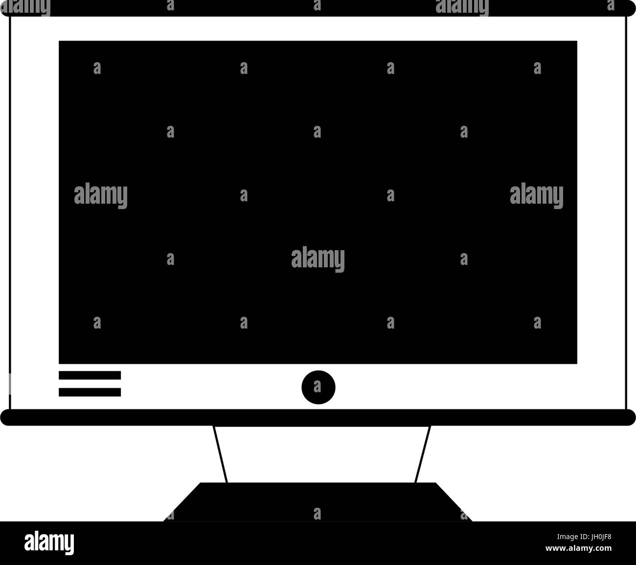 computer monitor with blank screen icon image Stock Vector Image & Art ...