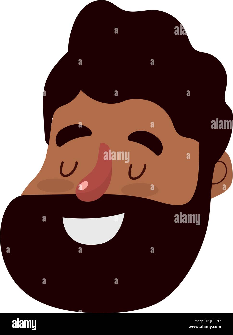 avatar happy man face with hairstyle design Stock Vector Image & Art ...