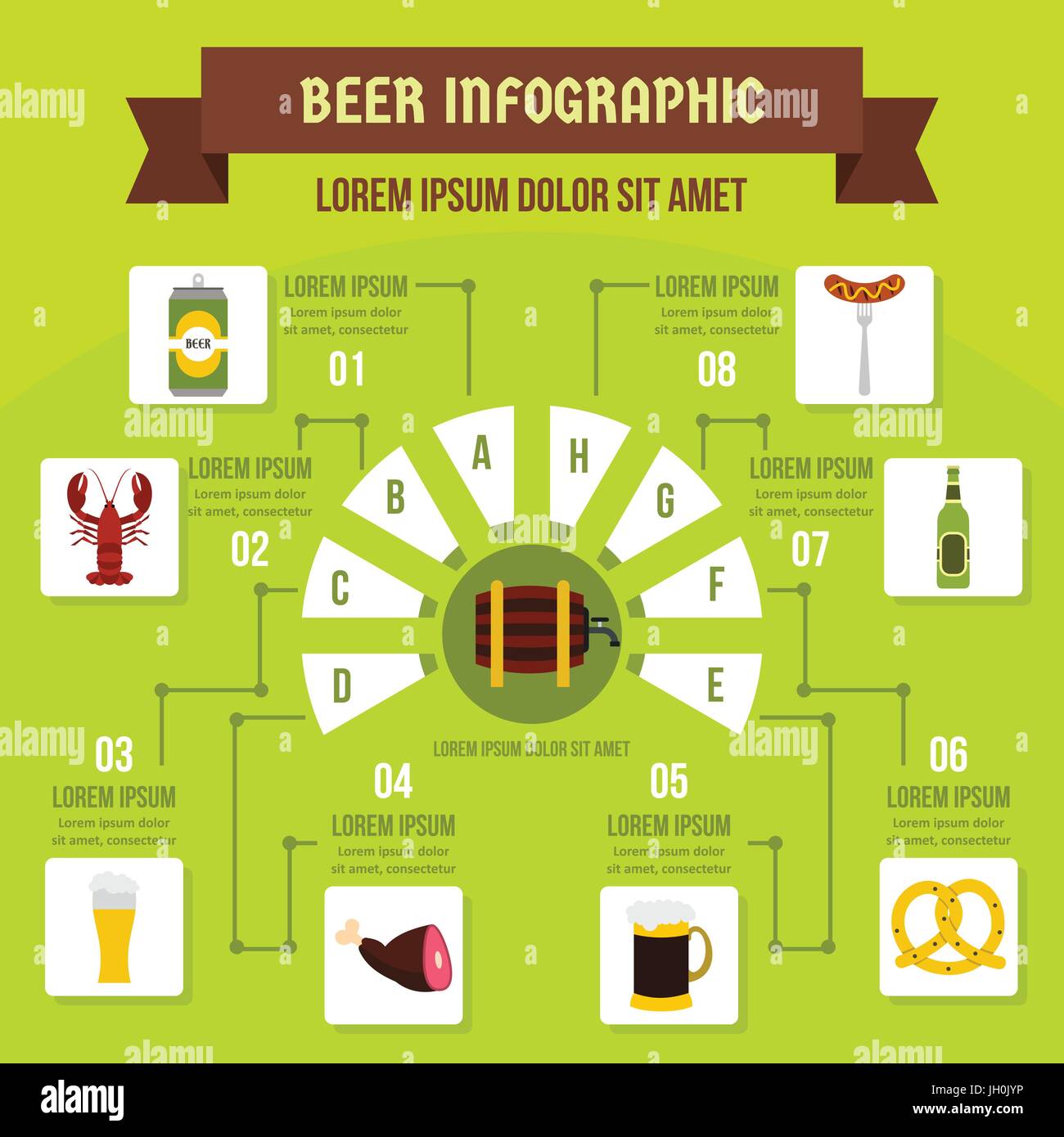 Beer color chart hi-res stock photography and images - Alamy