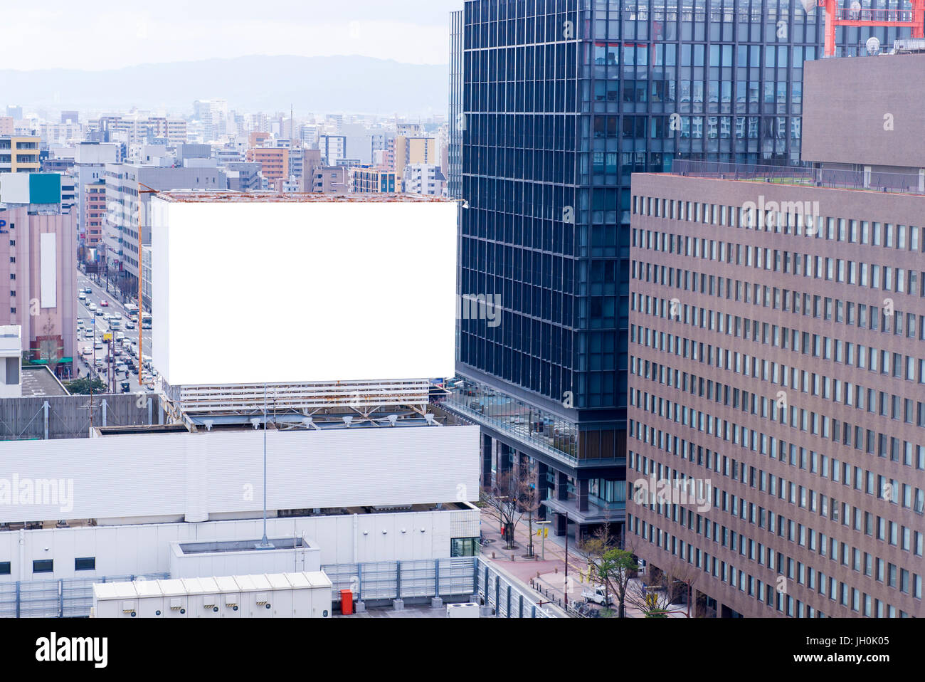 billboard or advertising poster on building for advertisement concept ...