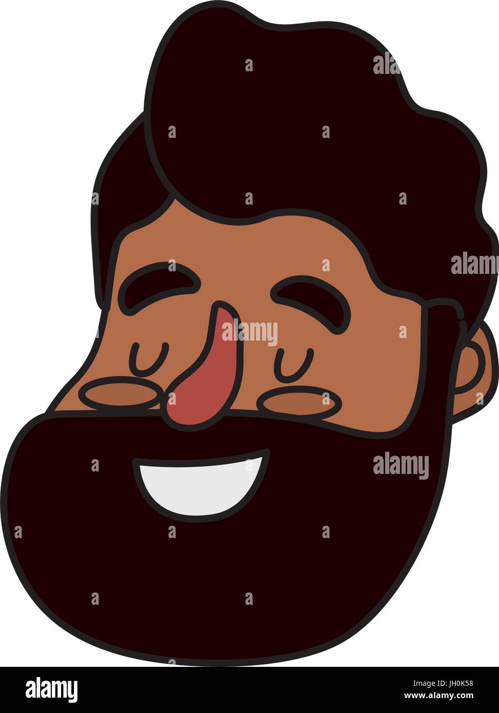 avatar happy man face with hairstyle design Stock Vector Image & Art ...