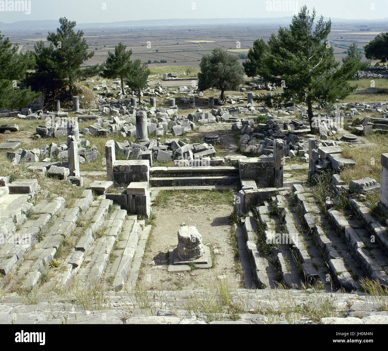 Turkey. Priene. Ancient Greek city of Ionia. Bouleuterion (senate house ...