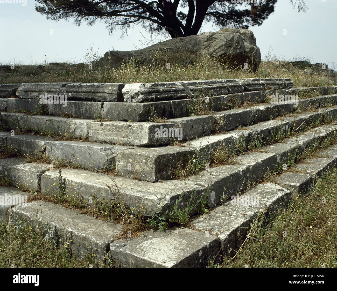 Turkey. Basement of the Pergamon Zeus Altar. Built during the reign of ...