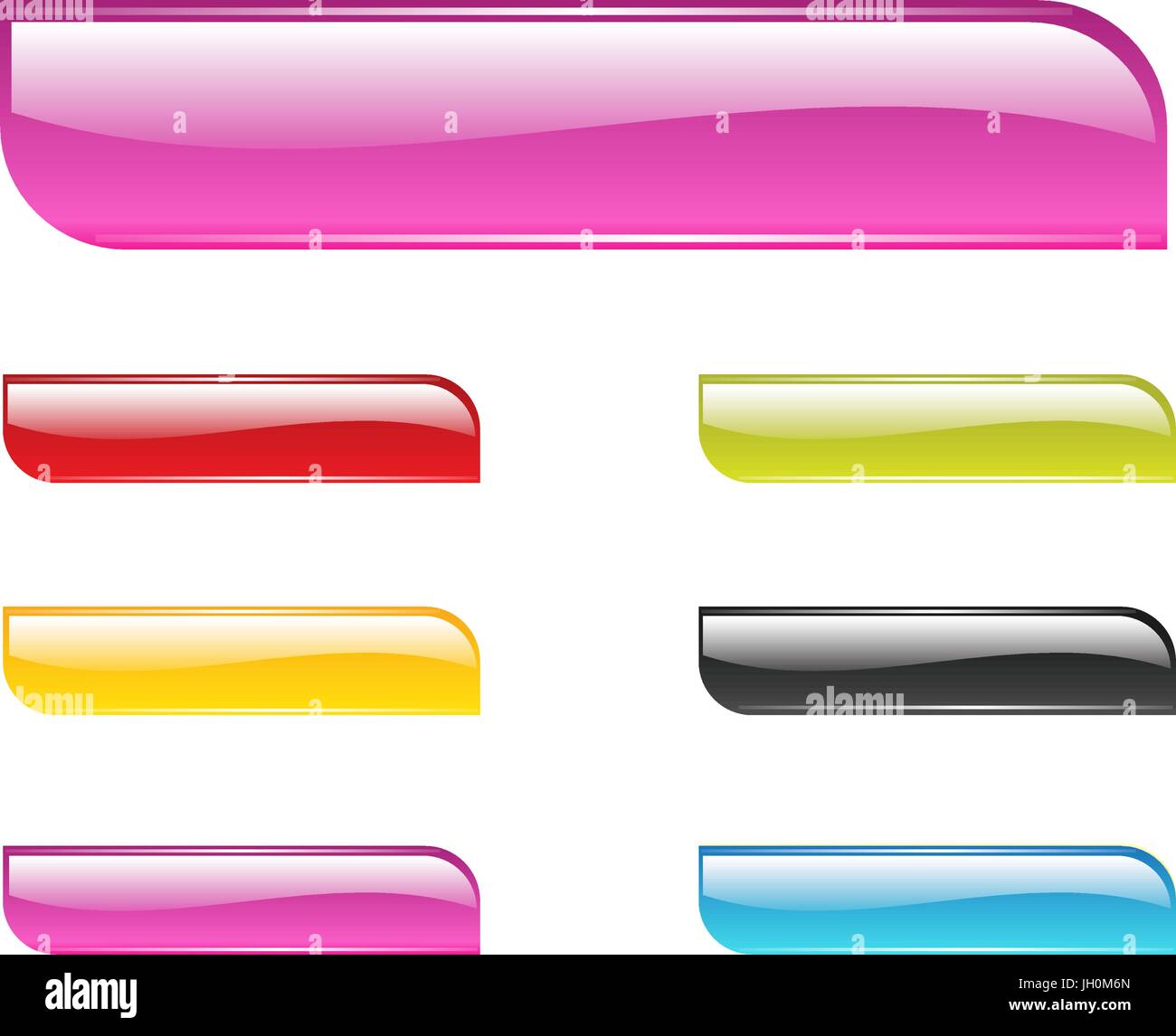 Vector web menu buttons hi-res stock photography and images - Alamy