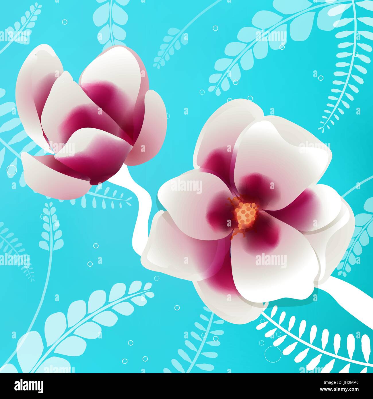 Spring background with blossom brunch Stock Vector Image & Art - Alamy