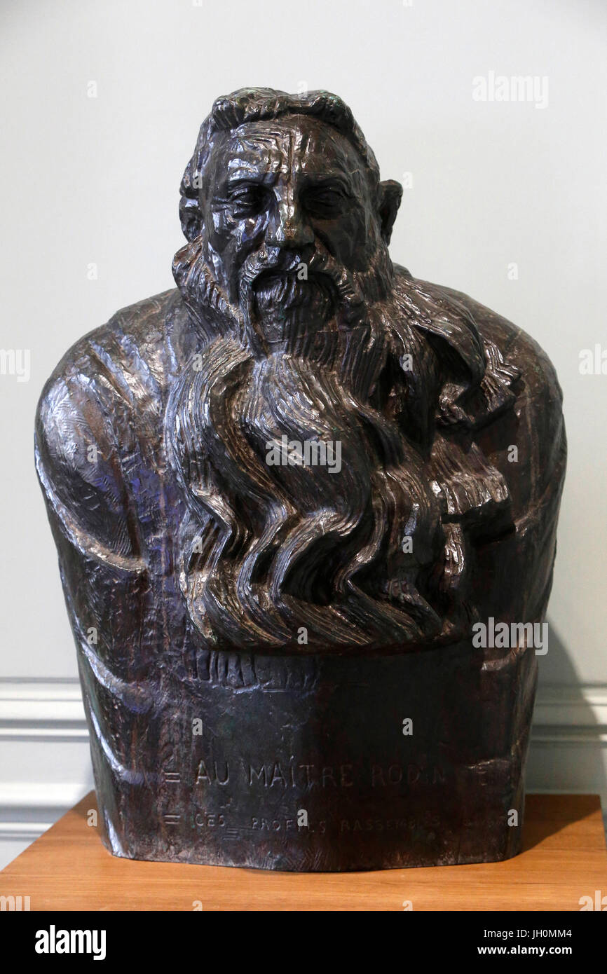 Rodin museum, Paris. Auguste Rodin by Antoine Bourdelle. Bronze, 1910 ...