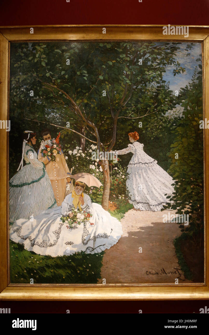 Woman In The Garden Monet