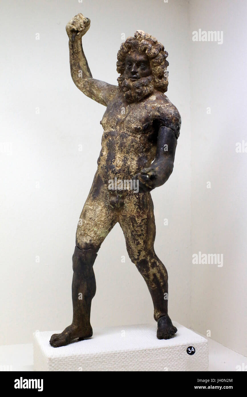 Jupiter. Bronze statuette. Museum of Gallo-Roman civilization Fourvi re ...
